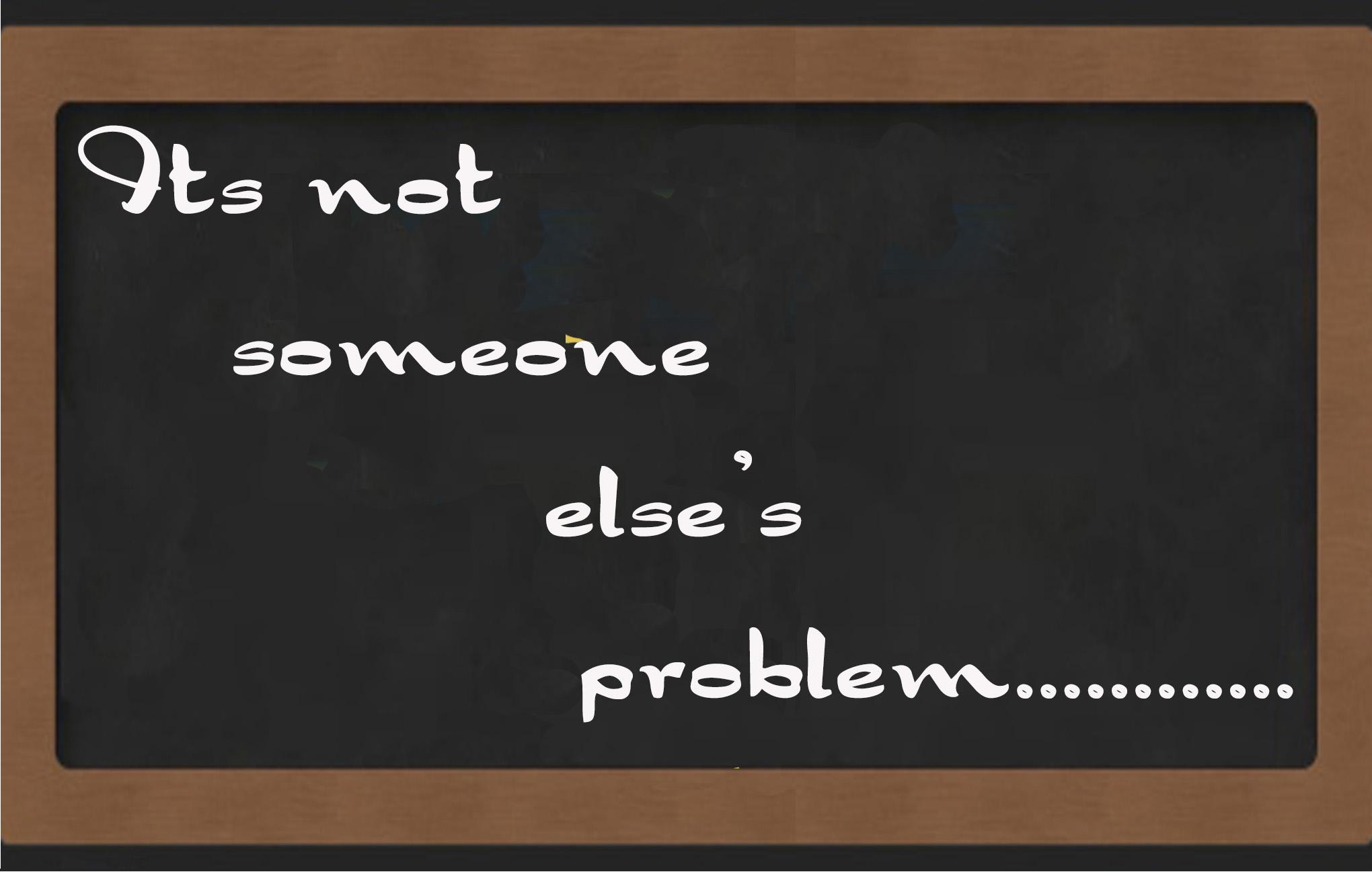 Of Somebody Else’s Problem – Becoming The Muse